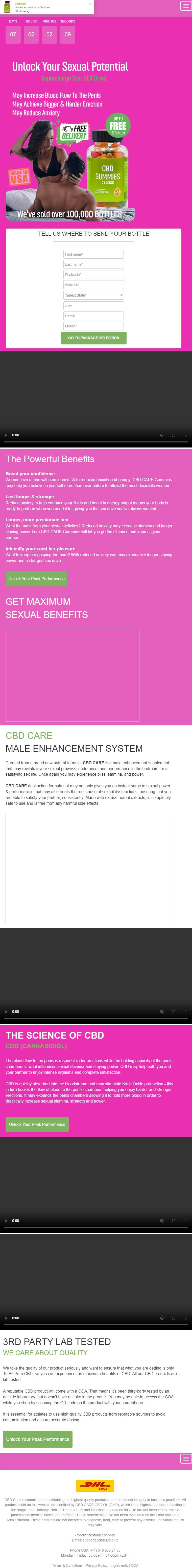 CBD Care Gummies - Sex Drive Preview | MediaScalers
